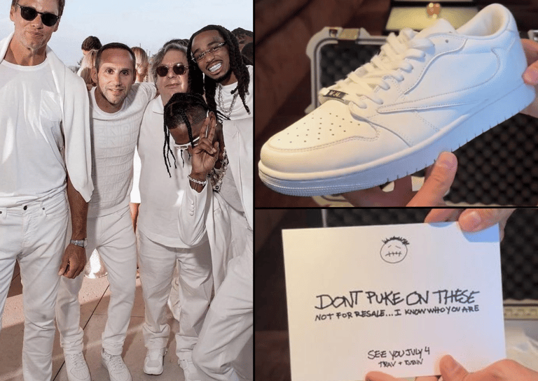 Travis Scott x Jordan 1 Low White Party Limited to 350 Pairs