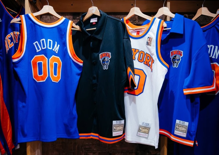 NY Knicks Partner with MF DOOM’s Estate for Metalface Hoops Clothing ...