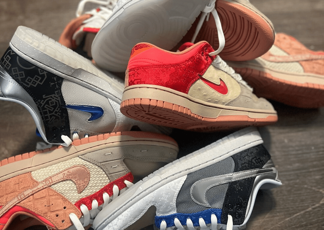 The CLOT x Nike Dunk Low What The? Restocks May 2024
