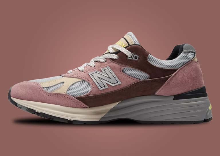 The New Balance 991v2 Made in UK Rosewood Releases March 2024