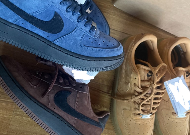 Two New Nike SB Air Force 1 Colorways Surface in Blue and Brown Suede
