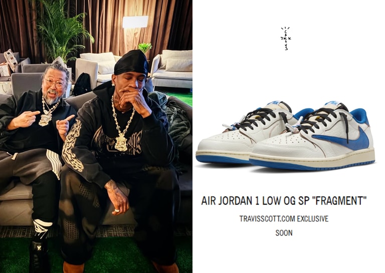 Travis Scott’s Latest fragment design Air Jordan 1 Low is Exclusive to ...