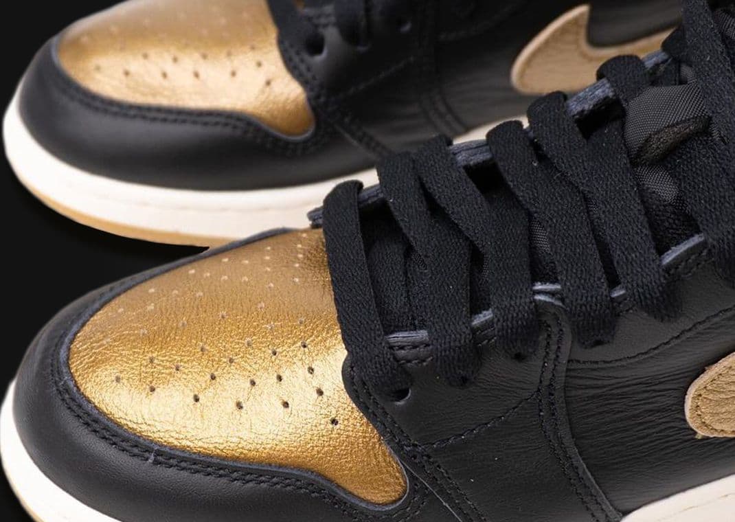 The Air Jordan 1 High Black Metallic Gold Releases August 2024