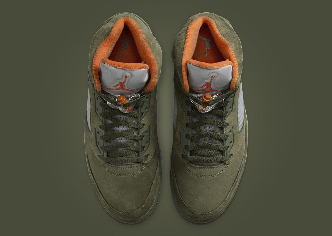 The Air Jordan 5 Olive Releases March 2024