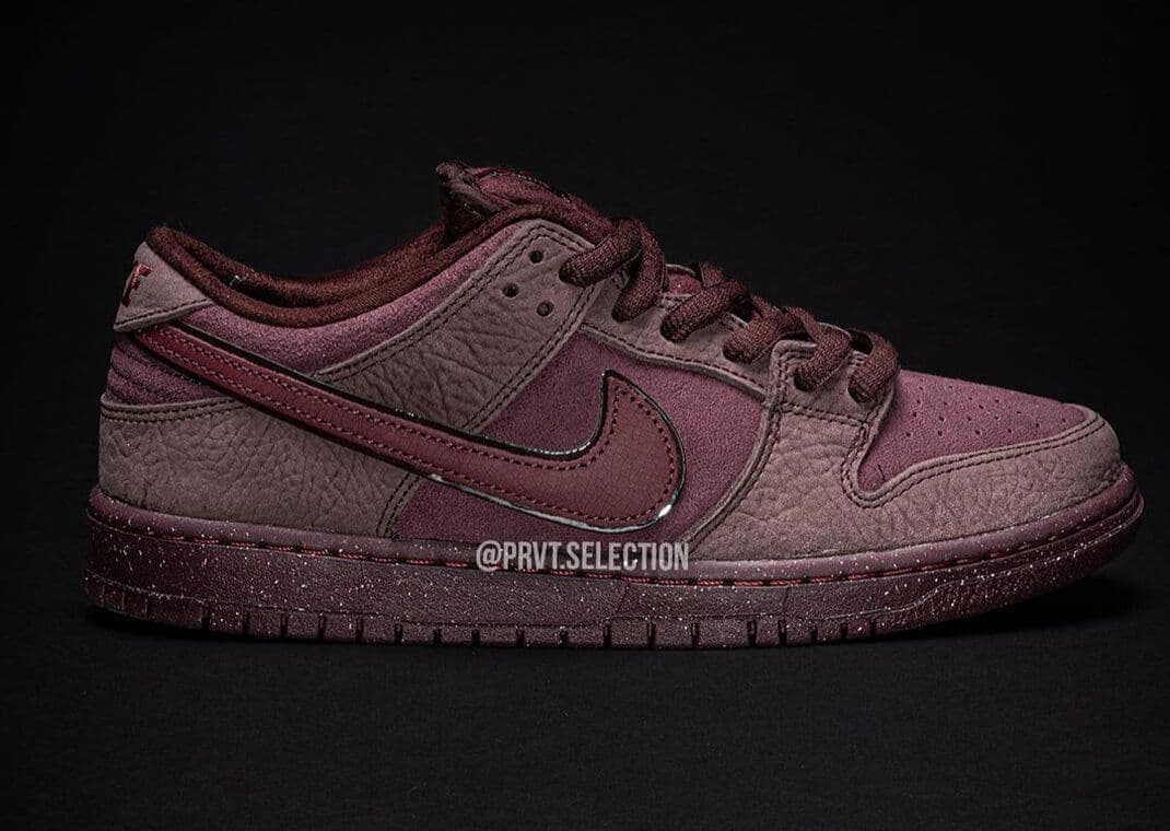 The Nike SB Dunk Low Premium Paris City Of Love Burgundy Crush Releases ...