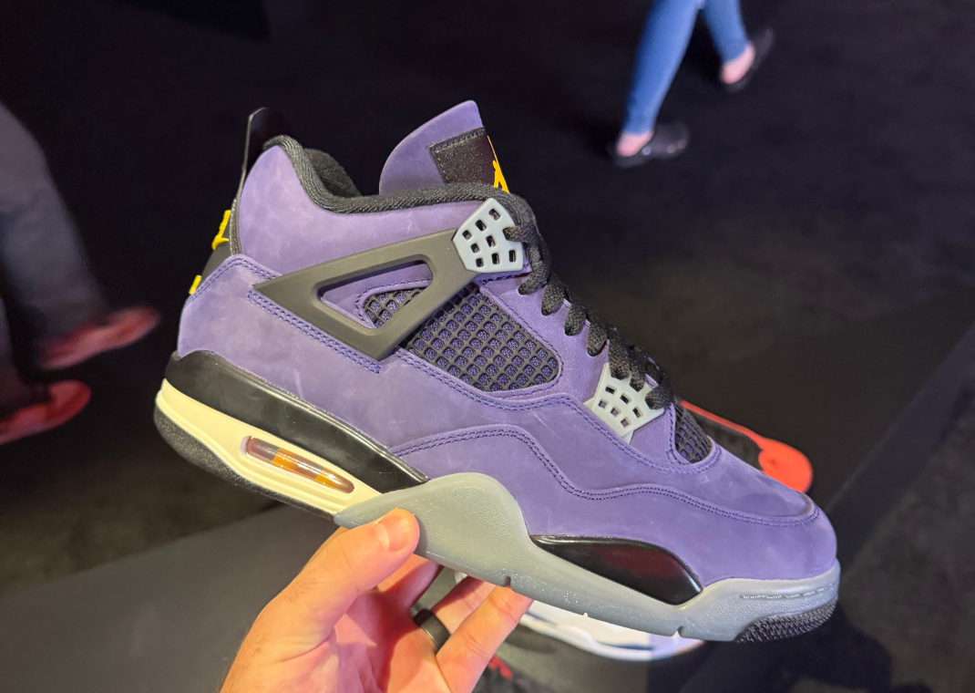 We Got a Look at the Upcoming Air Jordan 4 Lakers at the Inglewood ...