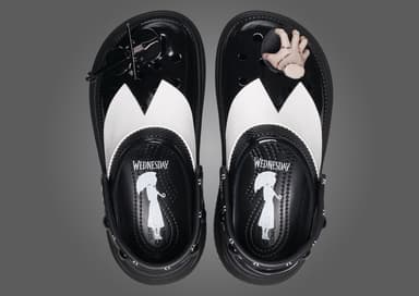 The Crocs Stomp Clog Wednesday Addams Releases Tomorrow