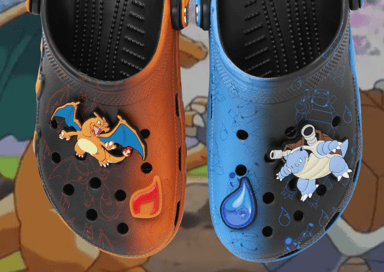The Pokémon x Crocs Classic Clog Charizard vs. Blastoise Releases June 2025