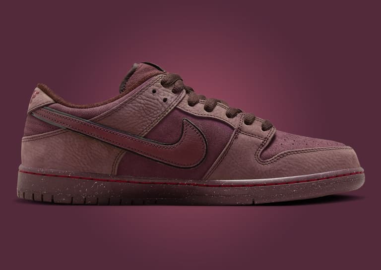 The Nike SB Dunk Low Premium Paris City Of Love Burgundy Crush Releases ...