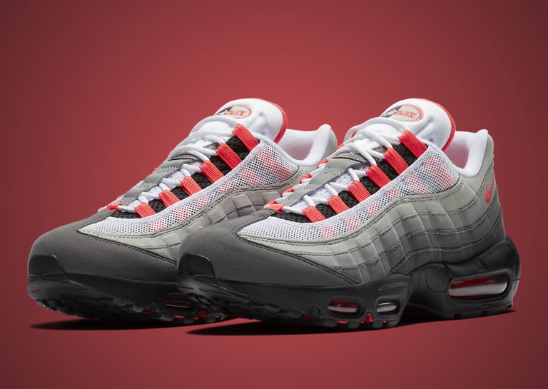 The Nike Air Max 95 OG Solar Red Returns in Big Bubble Form Holiday 2025