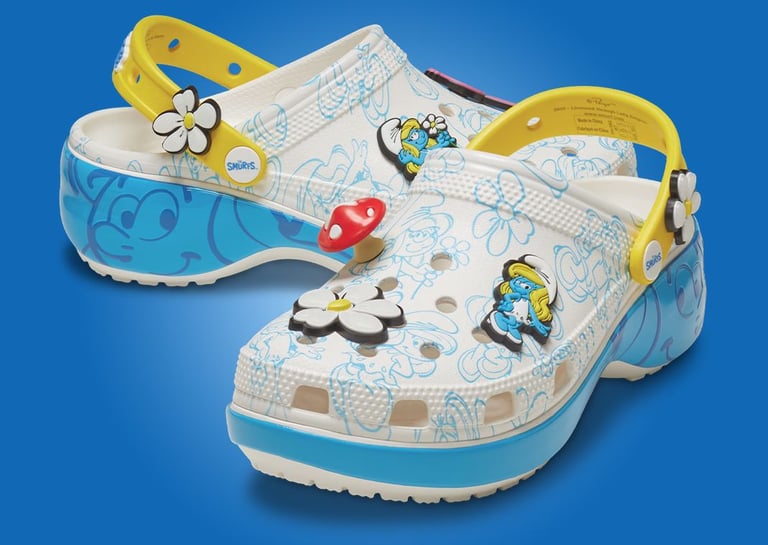 The Smurfs x Crocs Collection Releases June 2025