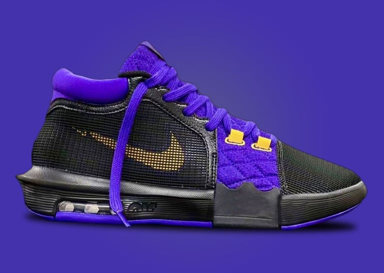 The Nike LeBron Witness 8 Gets a Black Lakers Makeover