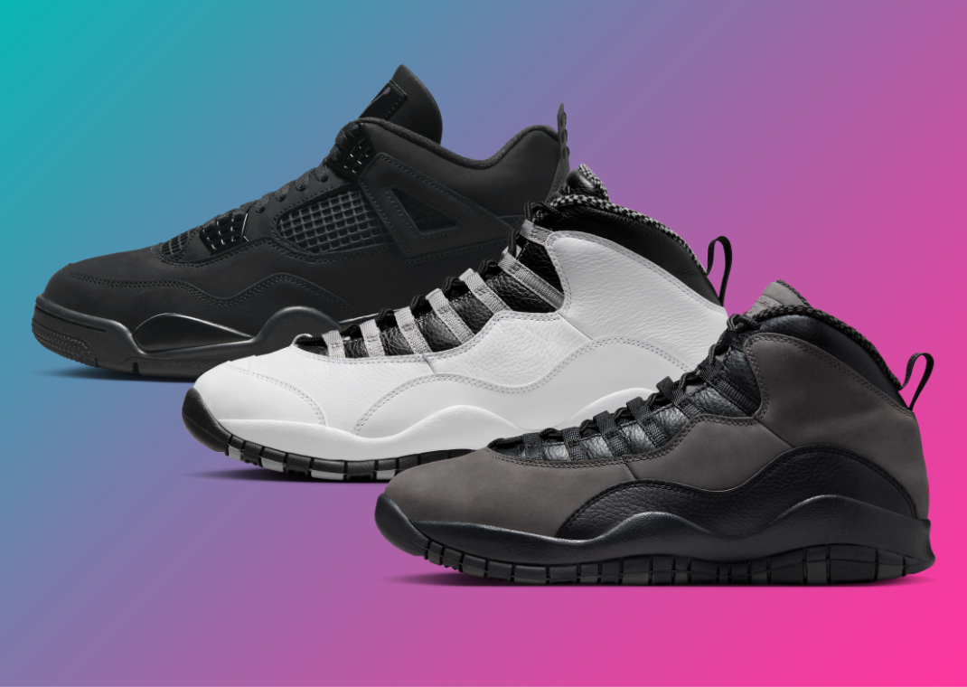 Nike SNKRS is Restocking the Black Cat 4s, Steel Grey 10s, and Shadow 10s
