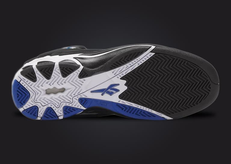 The Reebok The Blast is Back in Core Black Vector Blue