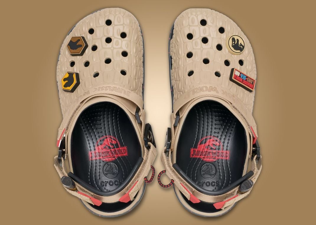 The Jurassic World x Crocs Classic Clog Releases June 2025
