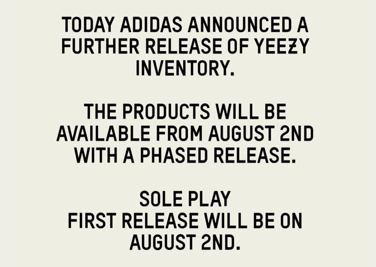 Every Yeezy Sneaker Releasing in August