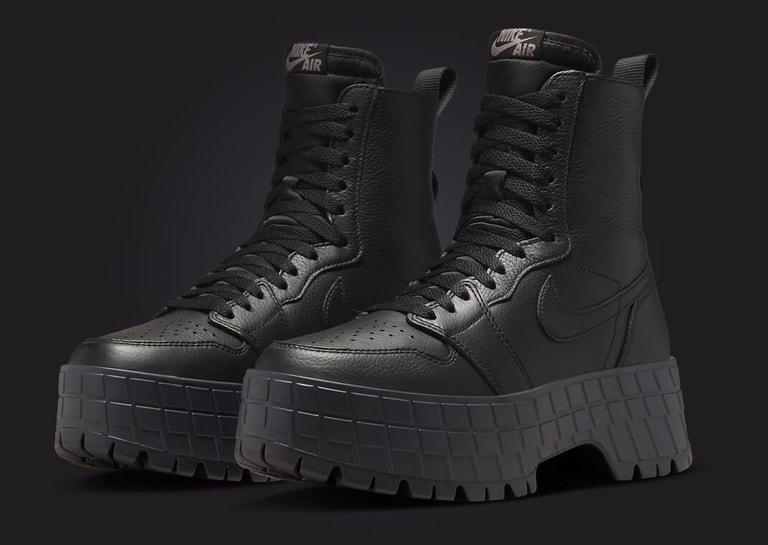 The Women's Exclusive Air Jordan 1 Brooklyn Black Flat Pewter Releases ...