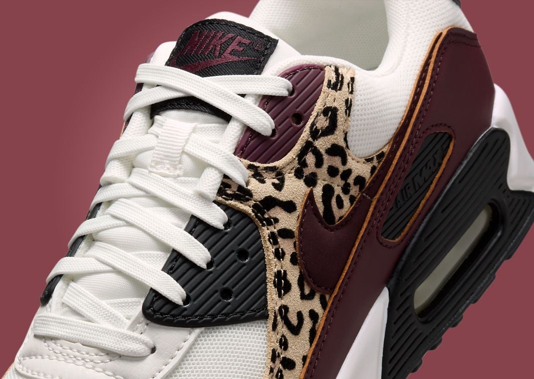 The Nike Air Max 90 Leopard Burgundy is Available Now