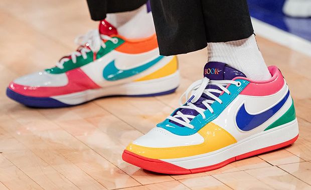 PJ Tucker and Devin Booker Wear Matching What The PJ Nike Book 1 PEs