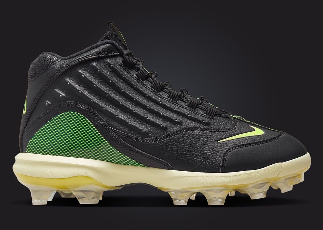 The Nike Griffey 2 MCS Cleat Black Volt Releases July 2024