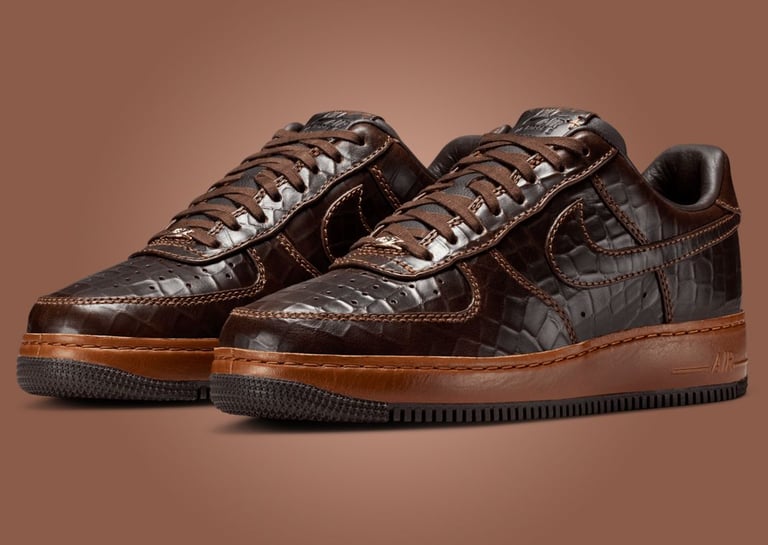 These Croc Skin Air Forces are Pure Luxury