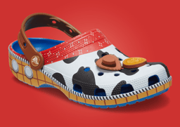 The Toy Story x Crocs Classic Clog Woody Releases February 2024