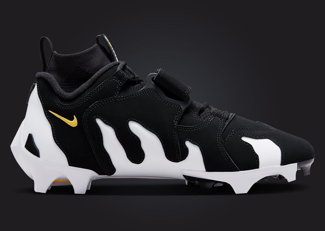 The Nike Air DT Max 96 TD Cleat Black Varsity Maize Releases June 2024
