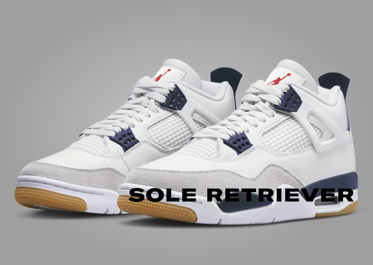 The Nike SB x Air Jordan 4 Summit White Navy Releases March 2025