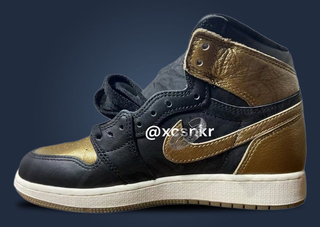 The Air Jordan 1 High Black Metallic Gold Releases August 2024