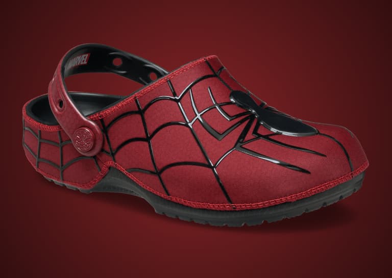 The Latest Spider-Man x Crocs Pack is Suited Up Like the Webslinger