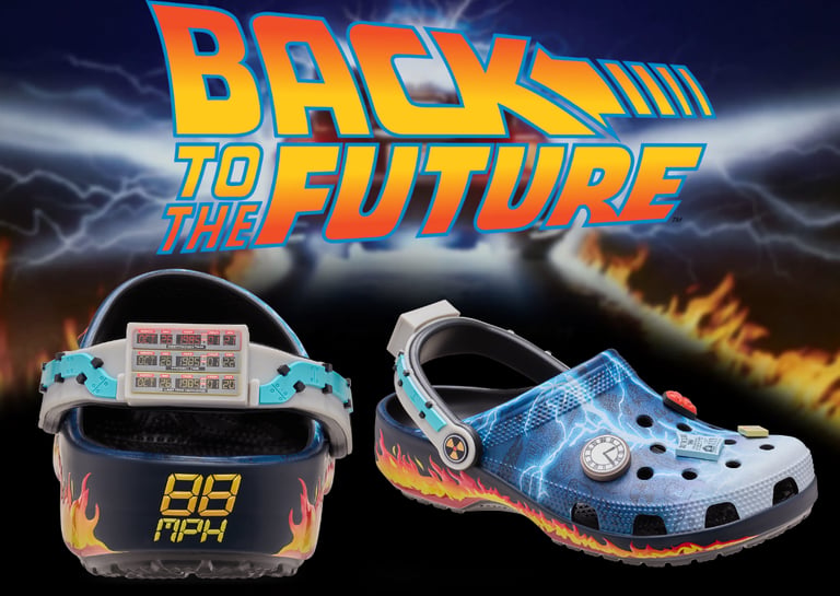 Great Scott! Crocs Hops in a DeLorean for Back to the Future Clog