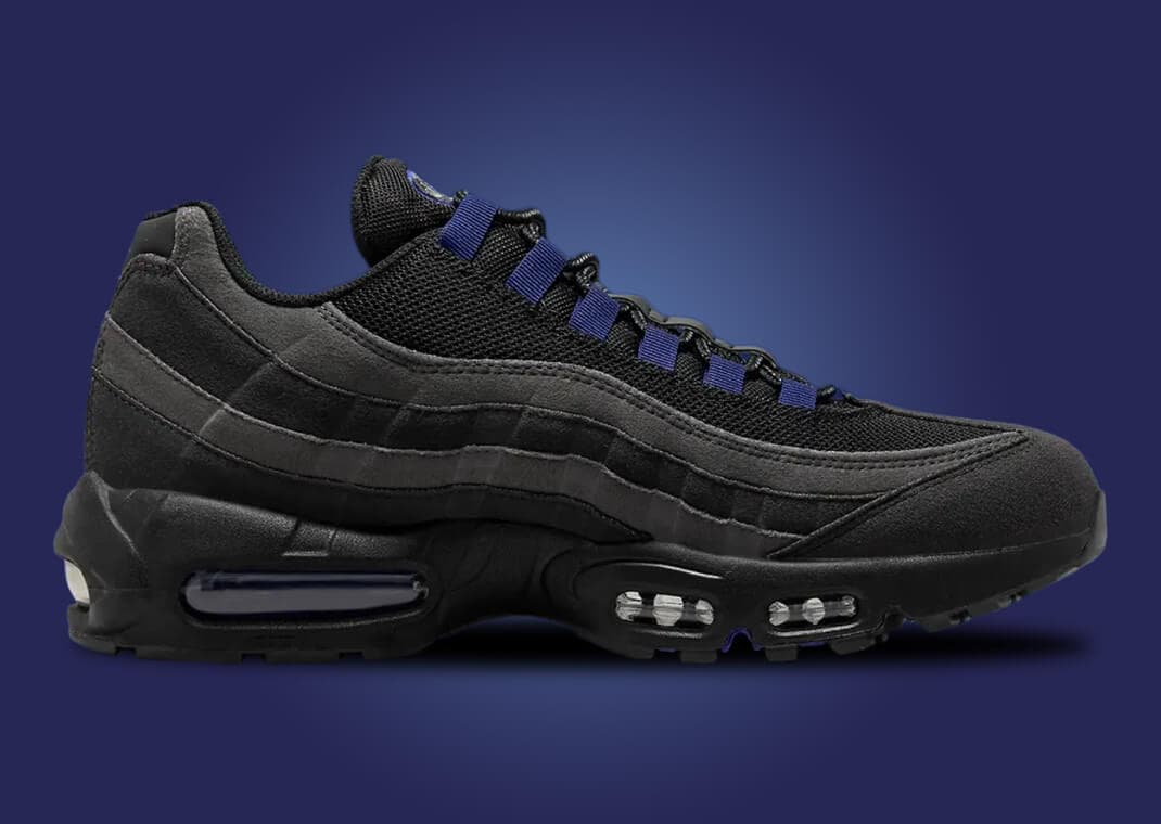 The Nike Air Max 95 Jewel Goes Dark in Cool Grey and Deep Royal Blue