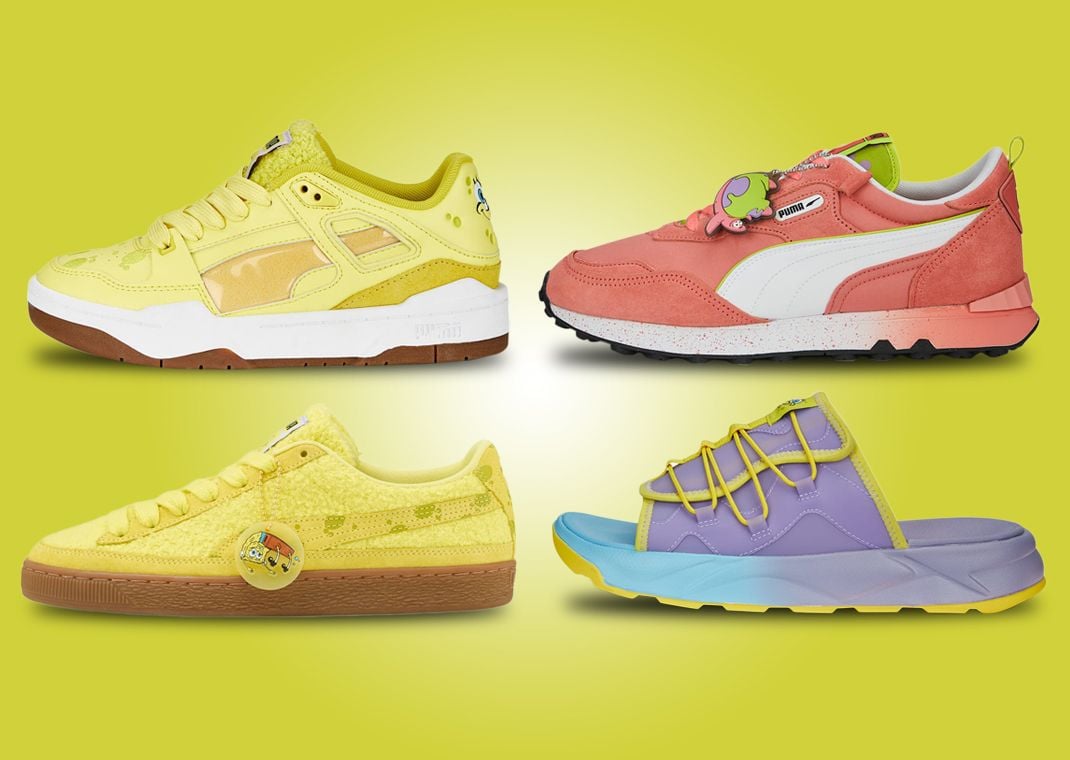 Puma Brings Spongebob To Sneakers With A Collection Of Footwear