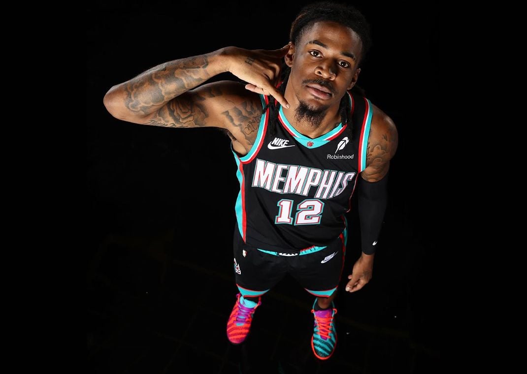 Ja Morant Breaks out Mismatched Nike Ja 3 Colorway for Grizzlies Media Day