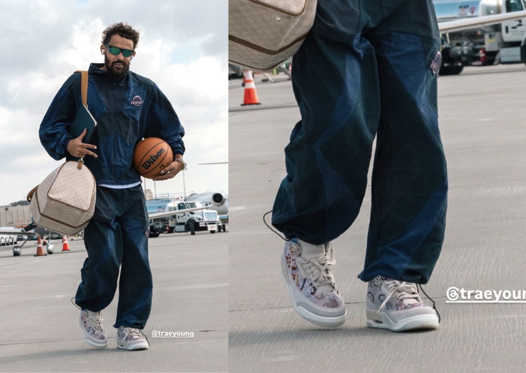 Trae Young Stepped Off the Hawks Team Plane in a Never Before Seen Air ...