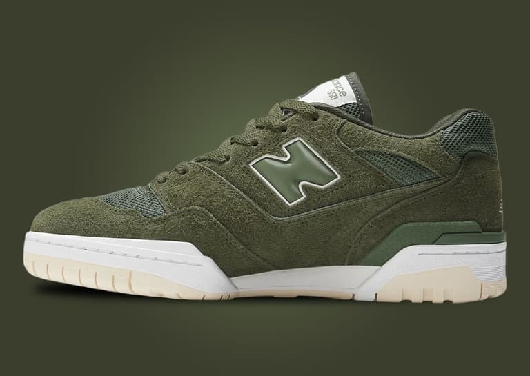 New Balance Adds a 550 Olive to Its Premium Suede Collection