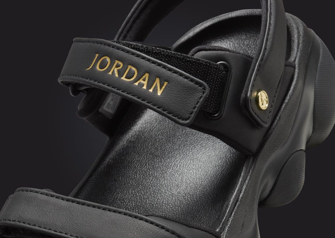 The Jordan Deja Sandal Black Metallic Gold Releases Summer 2024
