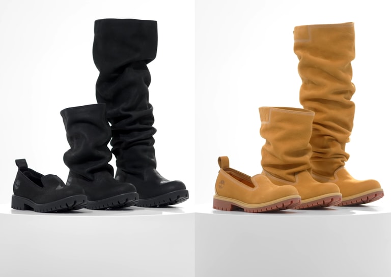 Timberland Tapped Telfar for an Insane Pack of Thigh High Boots