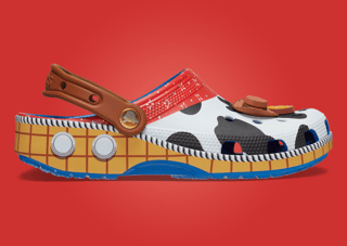 The Toy Story x Crocs Classic Clog Woody Releases February 2024