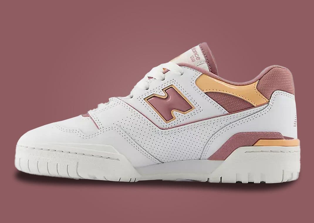 The Women's New Balance 550 Rosewood Hazy Peach Releases March 2024
