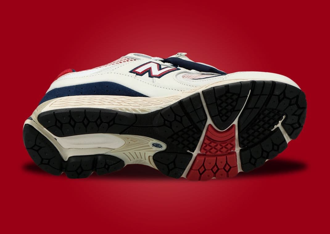 Store Your Secret Stash With The New Balance 2002R White Red Navy
