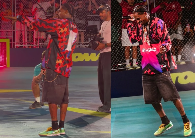 Travis Scott Popped out in Miami with a Phantom 6 Soccer Shoe That ...
