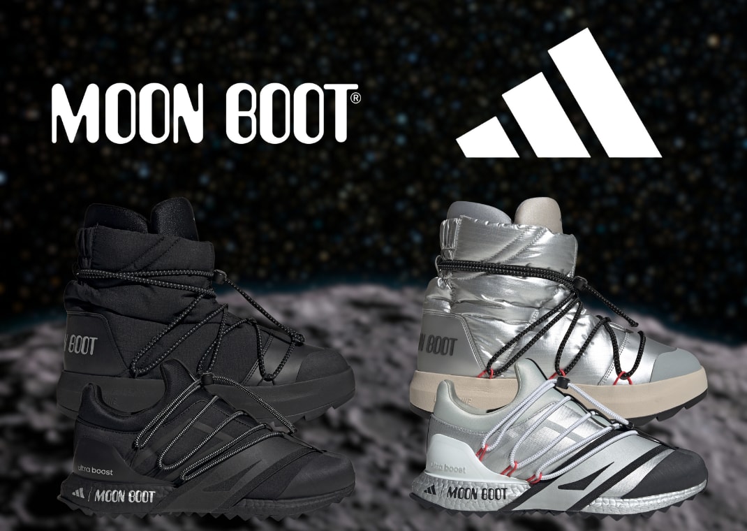 Moon Boot and adidas Bring Space Blanket Silver to Boosted Snow Shoe Collab