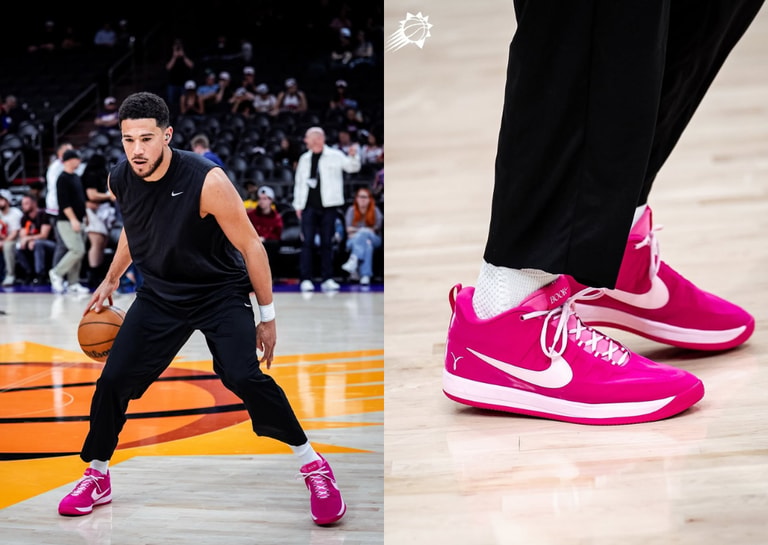 Devin Booker Breaks out a Pink Kay Yow Nike Book 2 Ahead of All-Star ...