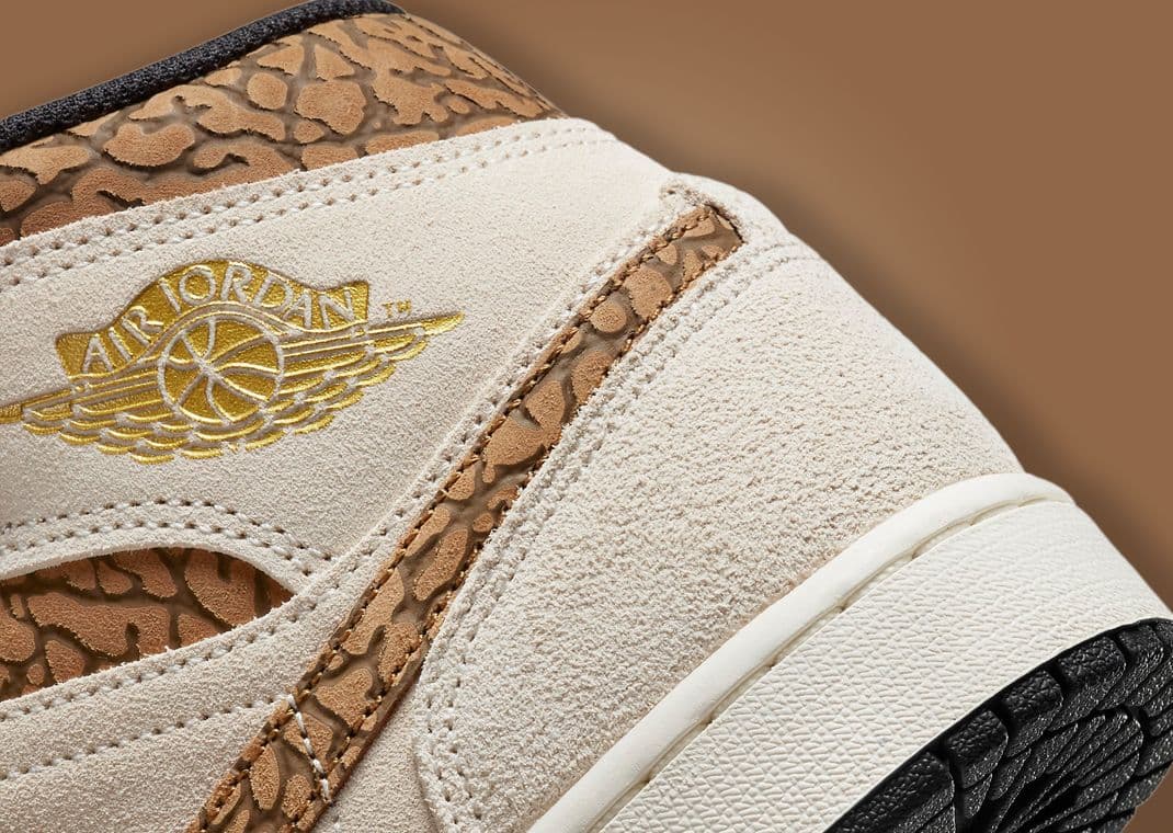 Elephant Print Stampedes Towards The Air Jordan 1 Mid SE