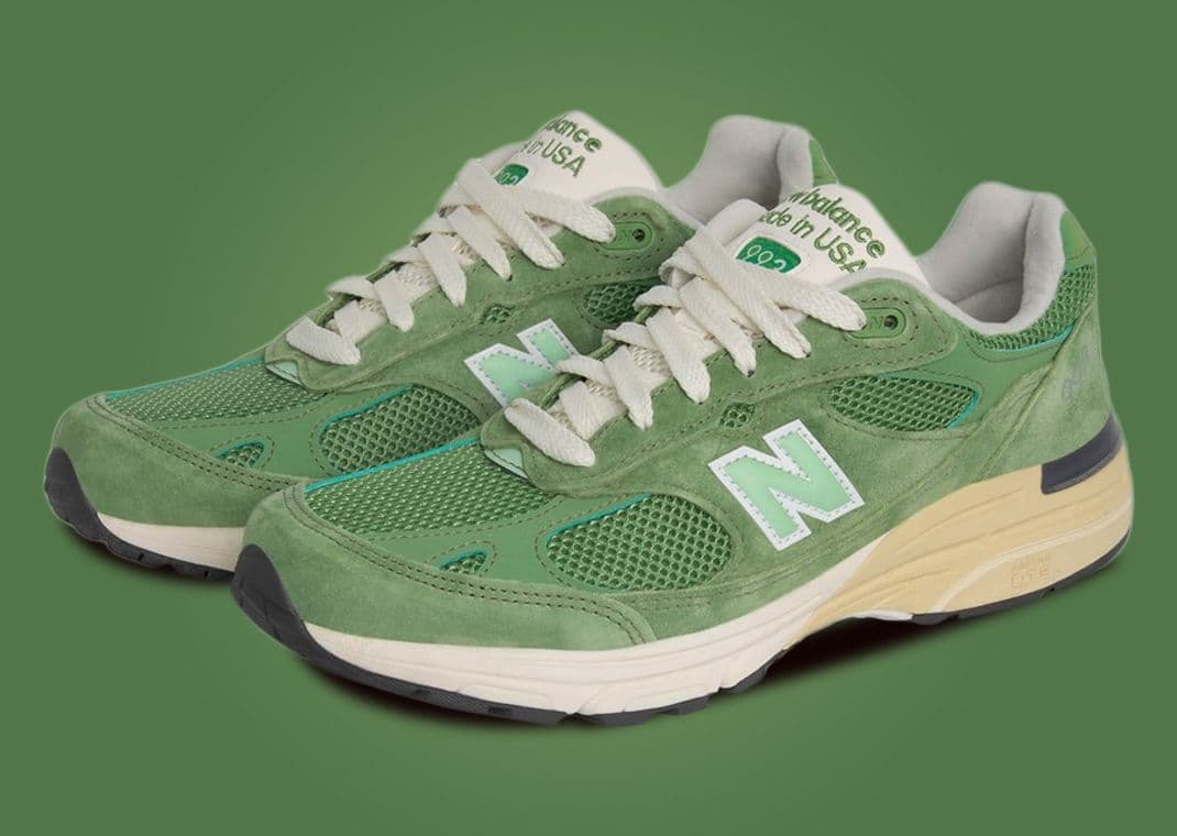The New Balance 993 Made in USA Chive Releases April 2024