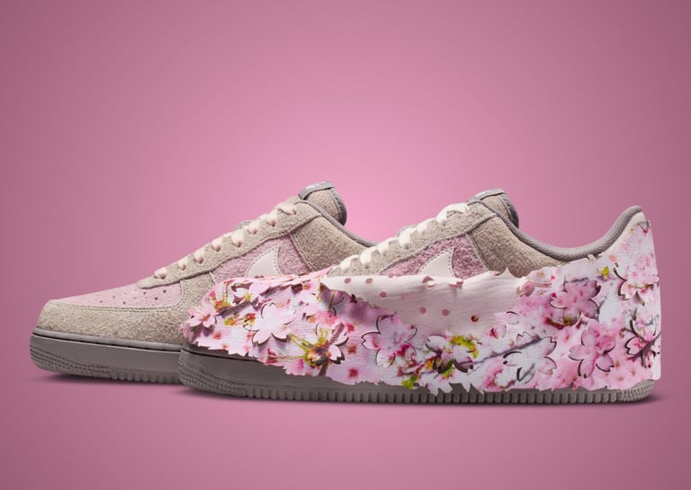 This Flowery Air Force 1 Puts a Cherry Blossom Cover Over Hairy Spring ...
