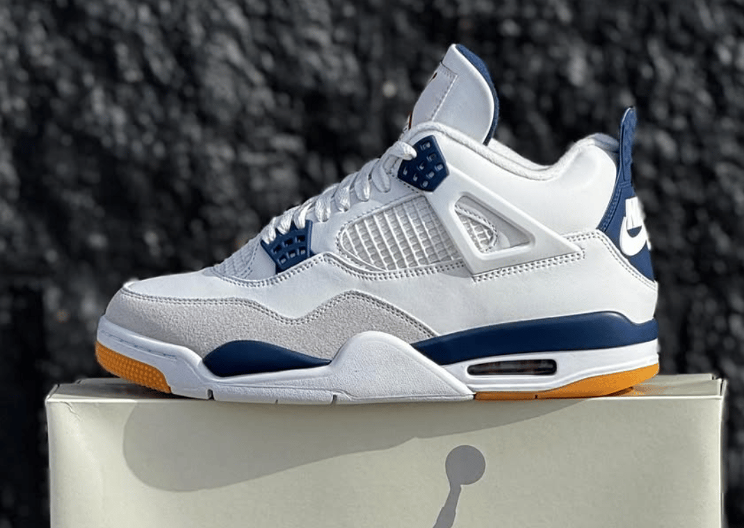 The Nike SB x Air Jordan 4 Summit White Navy Launches Today