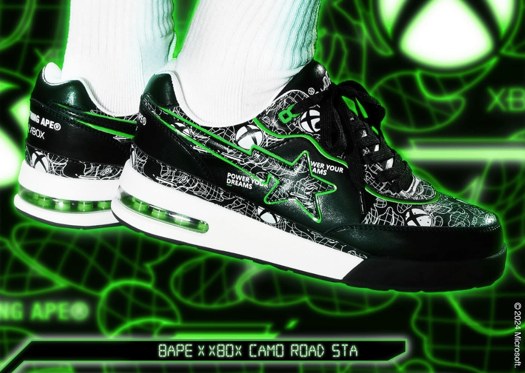 The Xbox x BAPE Road STA Camo Releases July 2024