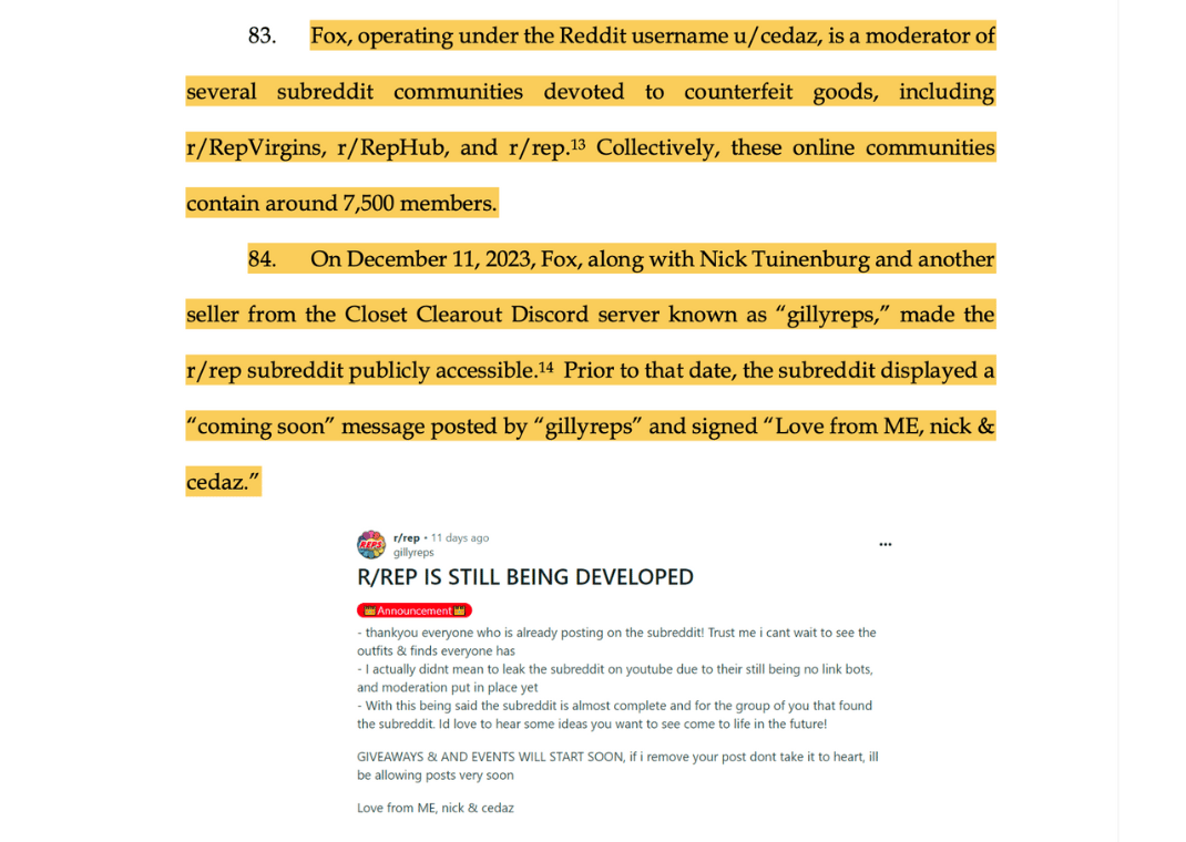 Nike Sues Rep Sneaker Influencers Cedaz and Nicholas Tuinenburg